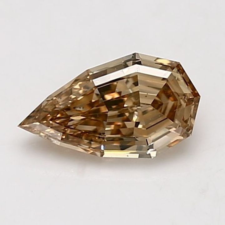 1.02 Carat Diamond, Kite, Fancy Brownish Orangey Yellow Color, SI1, GIA ...