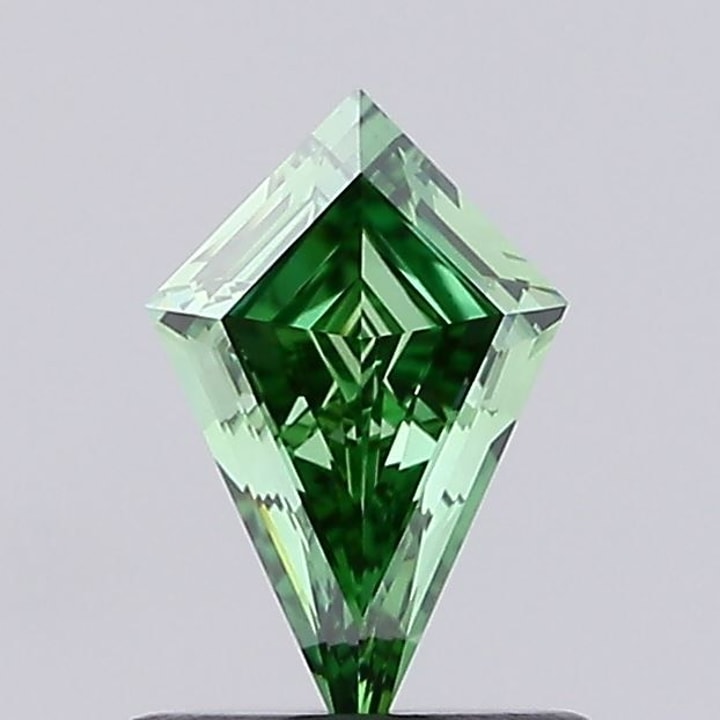 Kite 0.53 Carat Lab Grown Diamond, Fancy Vivid Green, VVS2, IGI lg836624128